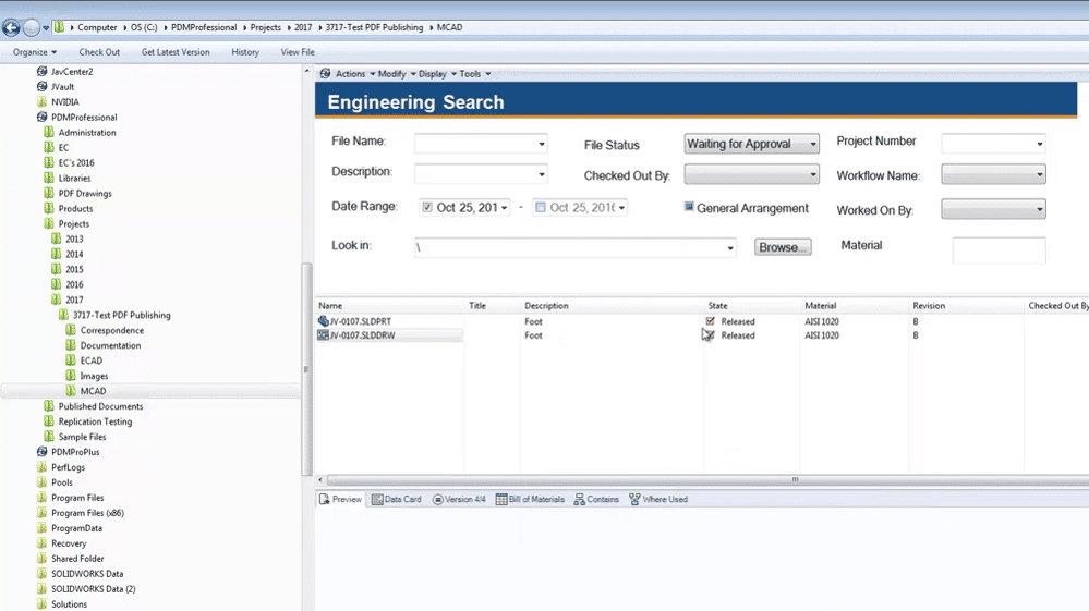 SOLIDWORKS PDM Professional: platforma projektavimo ir gamybos įmonėms